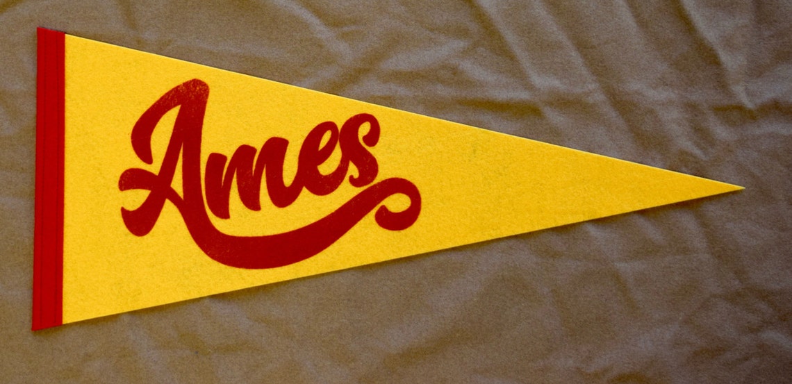 Ames Home of Iowa State University Pennant - Etsy