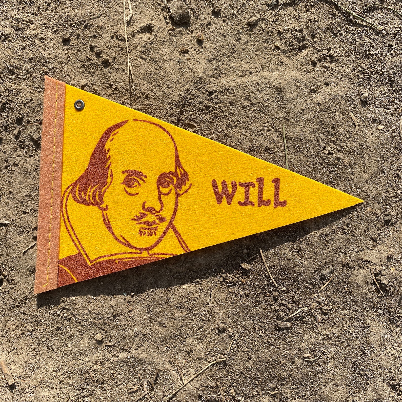 William Shakespeare Felt Pennant - Bard - Ornament - Etsy