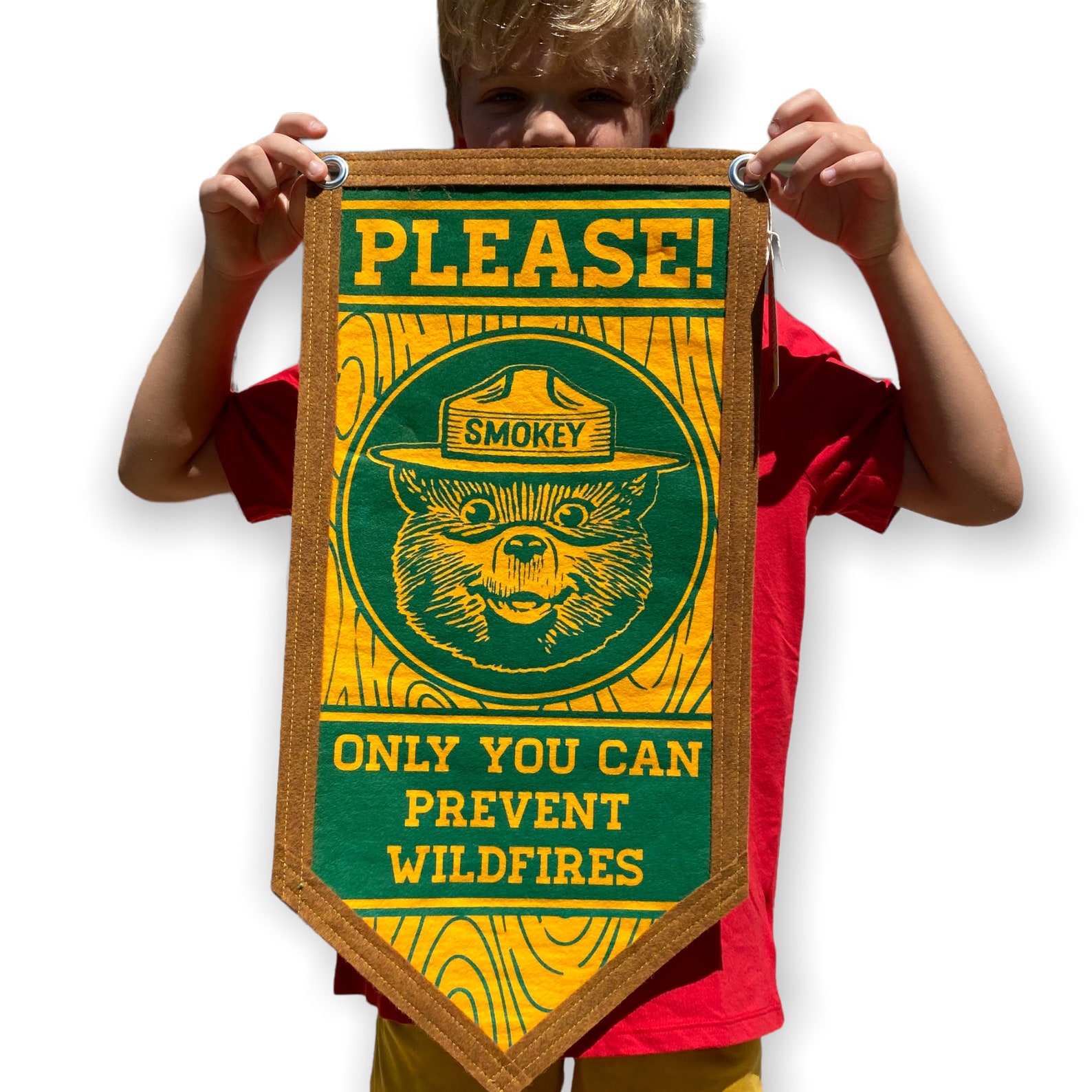 Smokey Bear Banner | Officially Licensed | Handmade Felt | Flag - Etsy