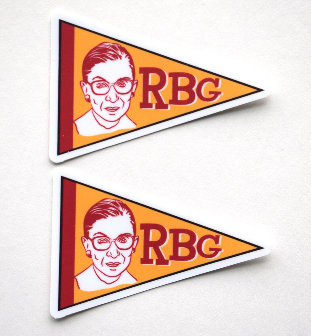 RBG 2X Sticker Pennant - Etsy