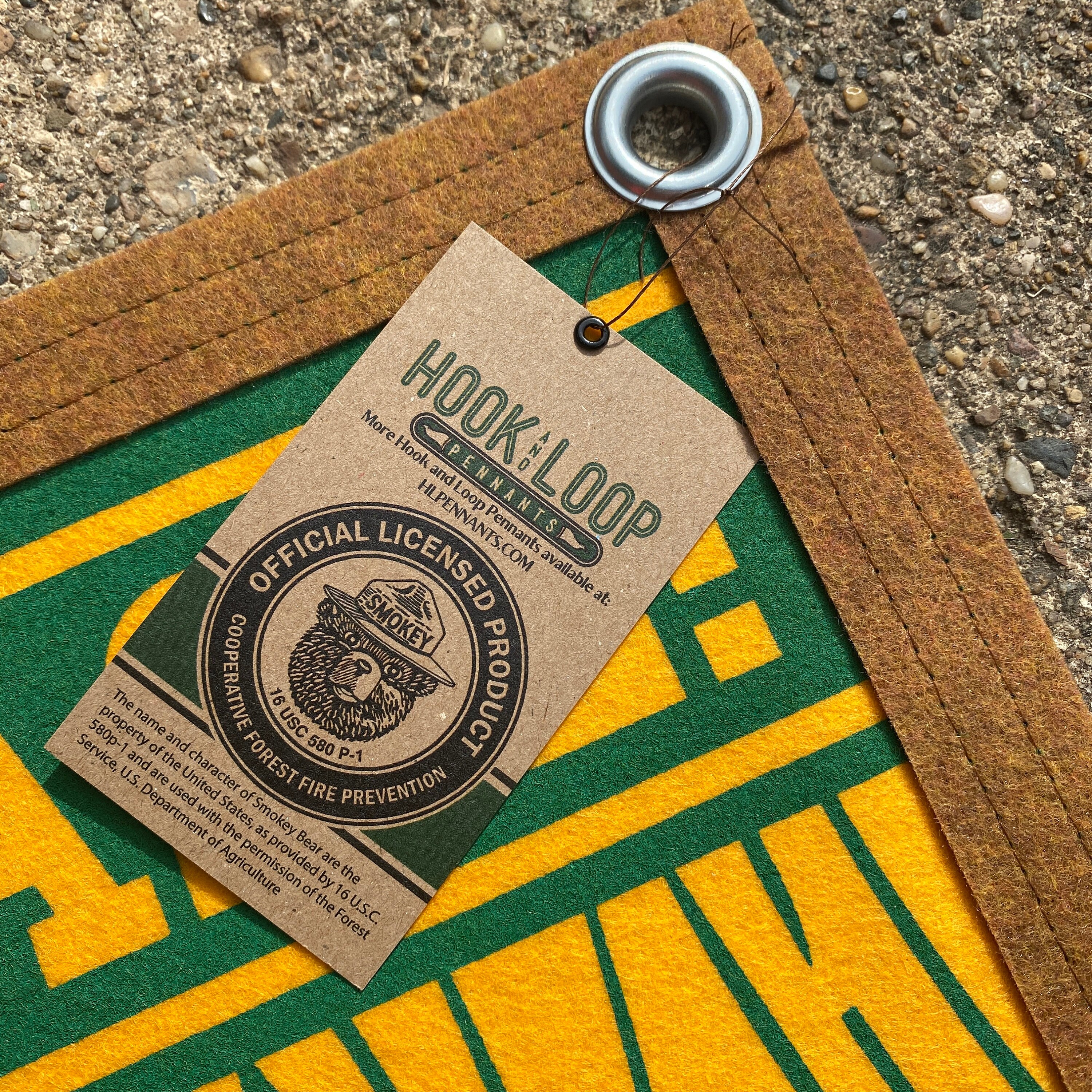 Smokey Bear Banner | Officially Licensed | Handmade Felt | Flag - Etsy