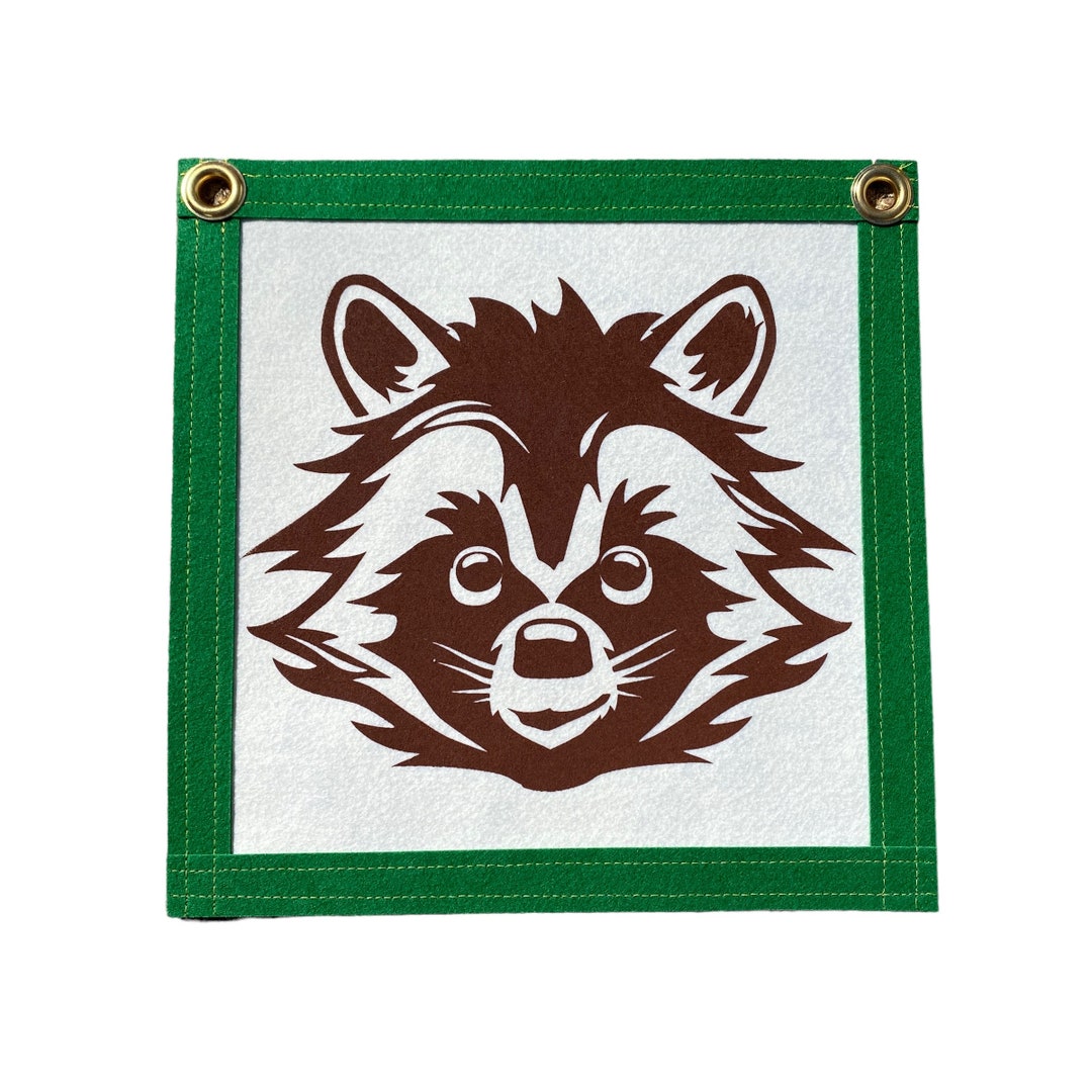 Racoon Banner - Felt Banner - Etsy