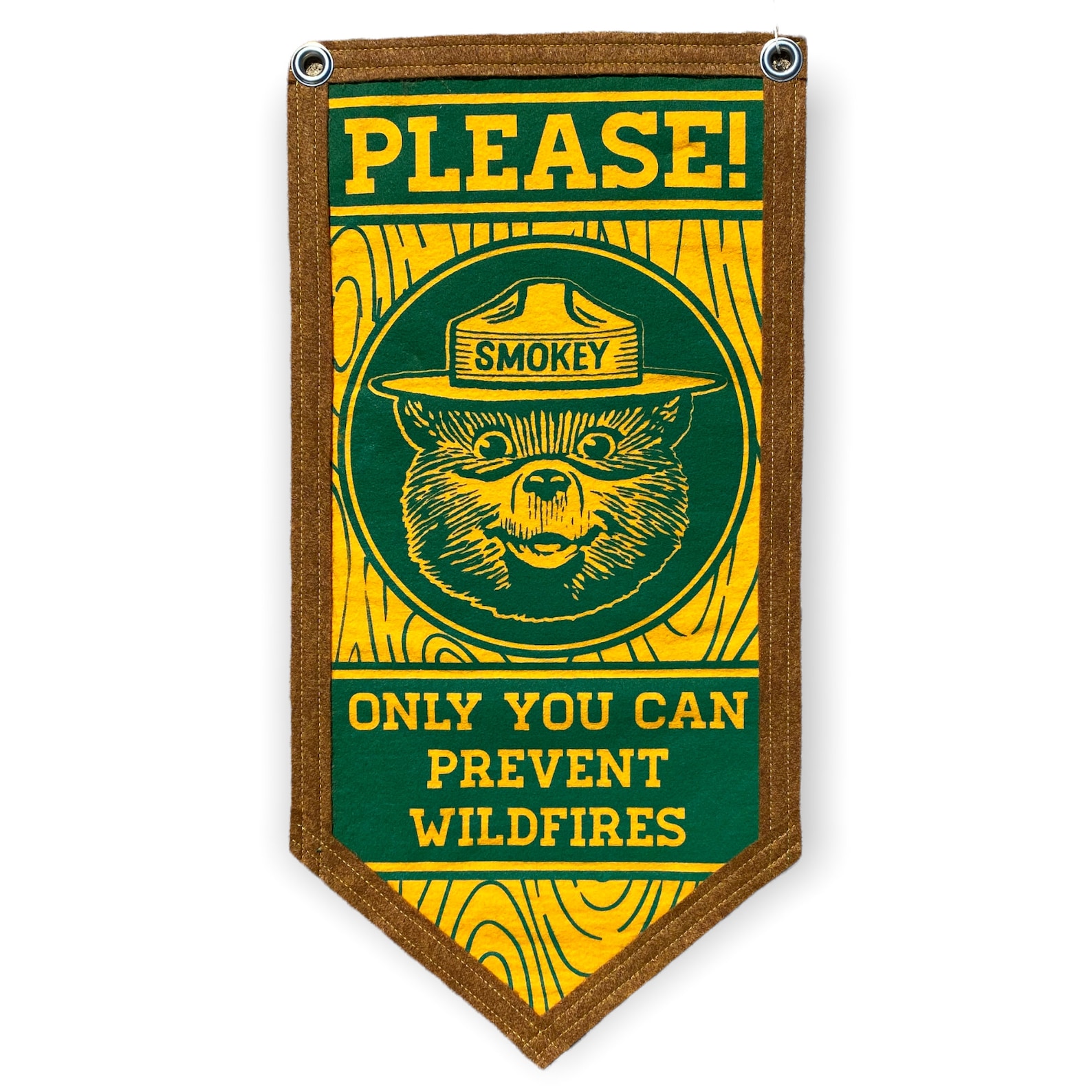 Smokey Bear Banner | Officially Licensed | Handmade Felt | Flag - Etsy