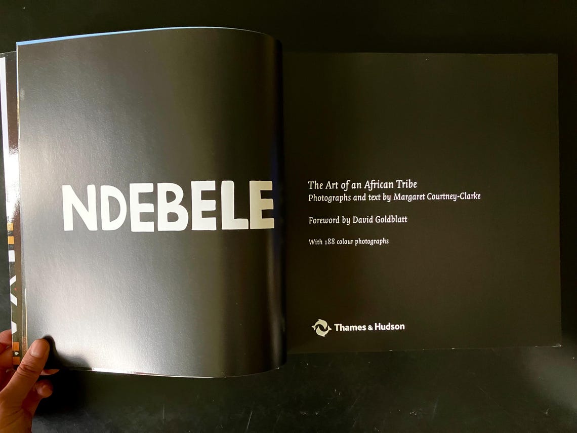 Ndebele: the Art of an African Tribe first Edition UK, 2002 - Etsy