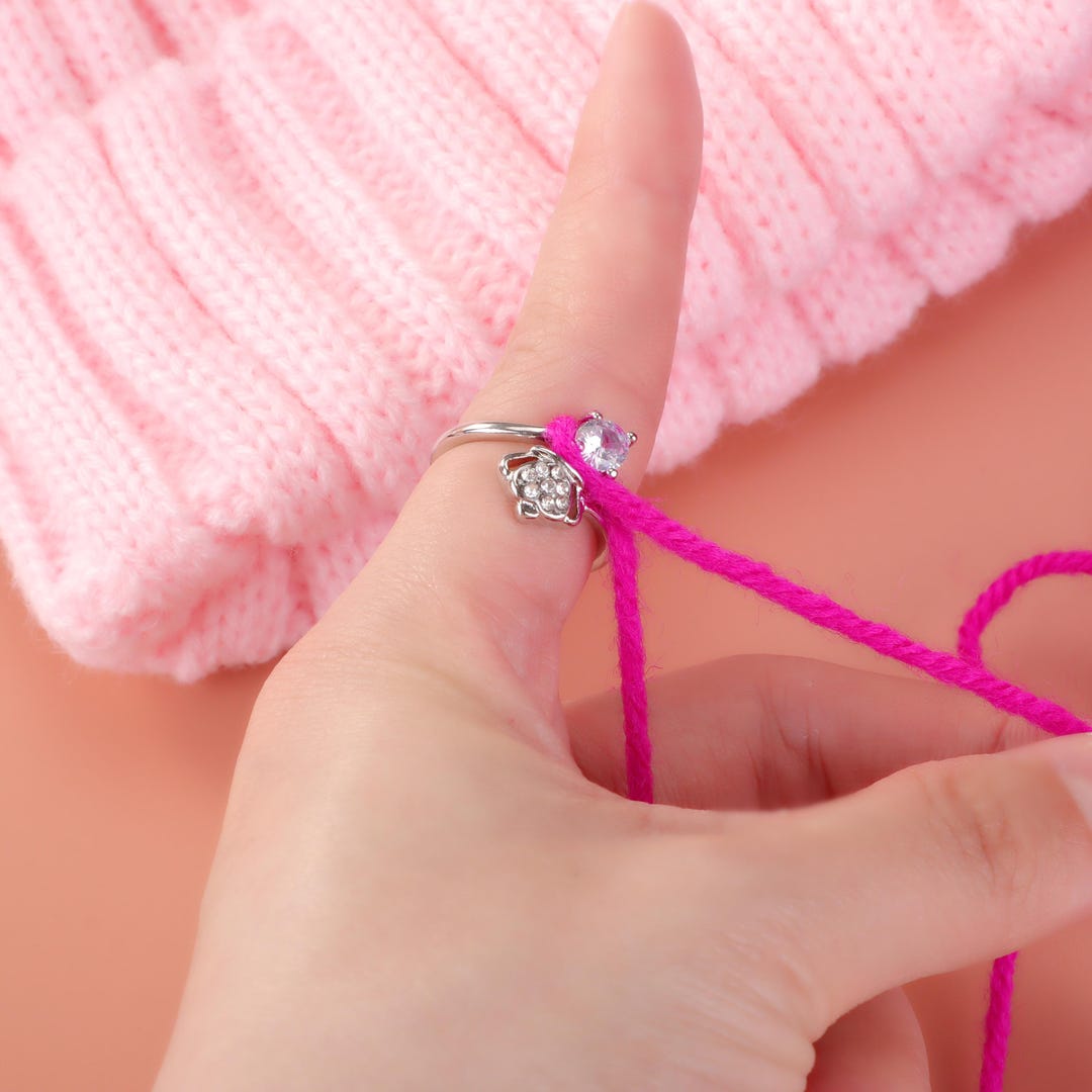 Crown Adjustable Crochet Ring, Crochet Ring for Tension, Yarn Tension ...