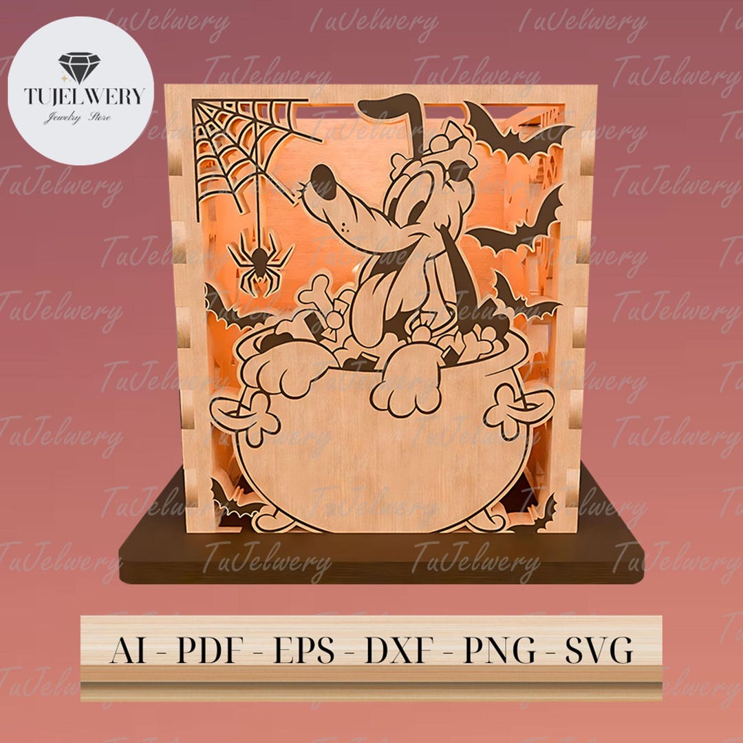 Halloween Lantern Laser Cut, Cartoon Lantern, Mouse Lantern, Bundle ...