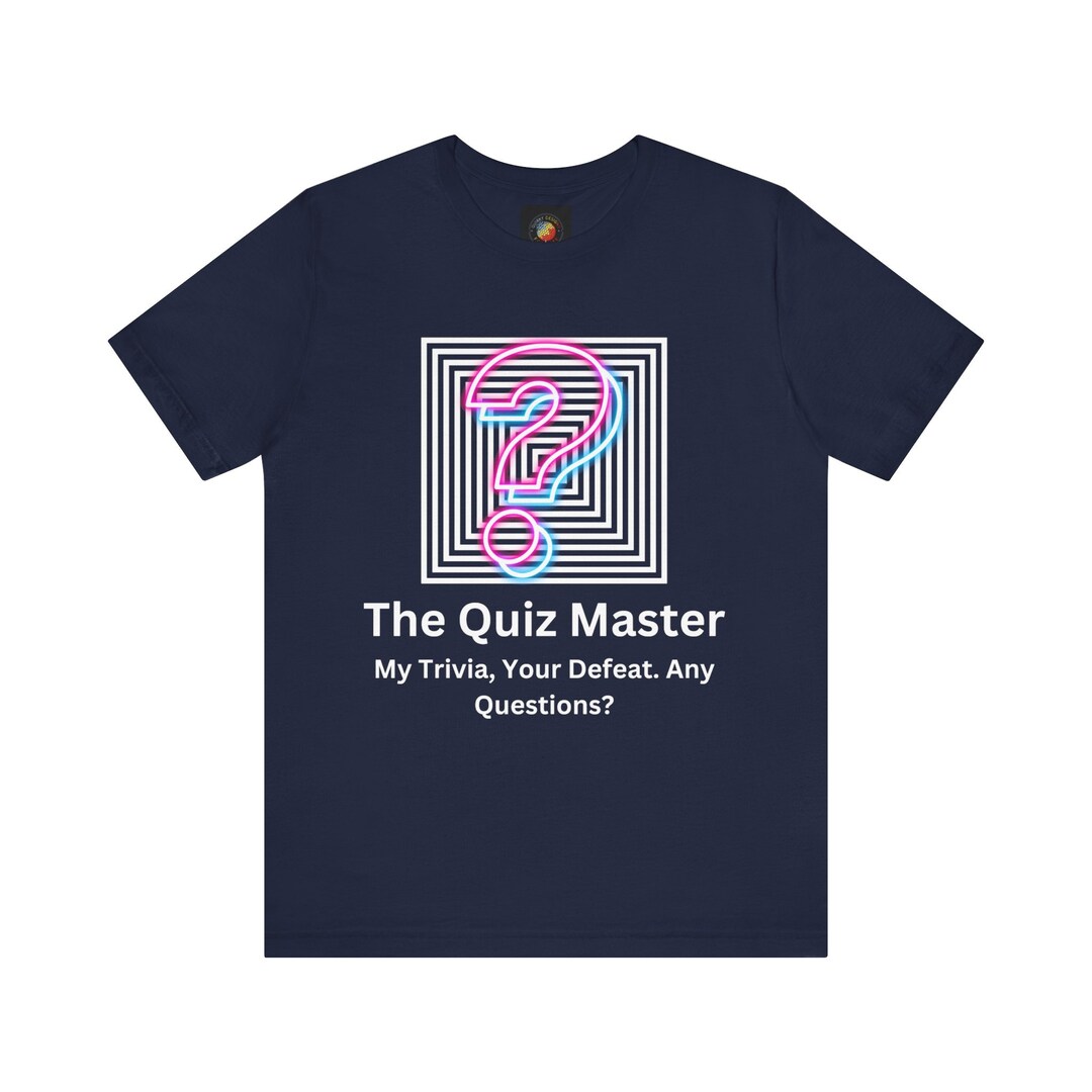 Quiz Master T-shirt | Trivia | Questions | Funny T-shirt | Short Sleeve Tee - Etsy