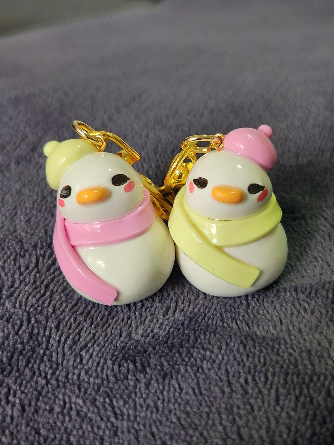 Cute Custom Friendship Duck Keychains Handmade With Polymer Clay Custom ...