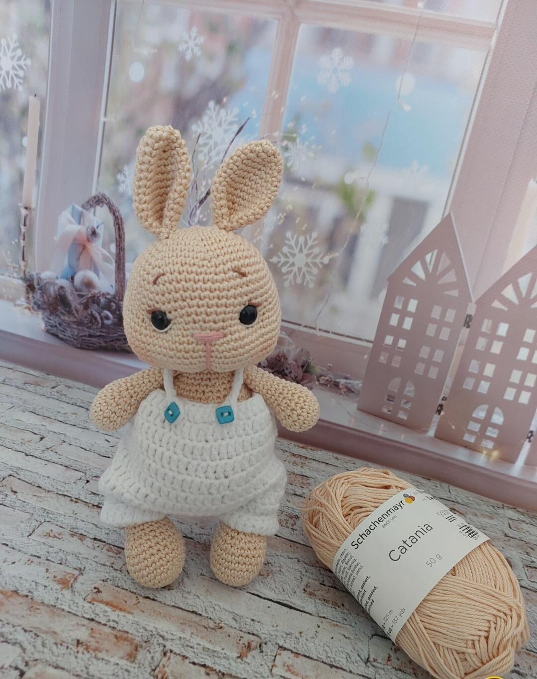 Amigurumi Rabbit ,crochet Rabbit, Overalls Rabbit, Baby Toy, Organic ...