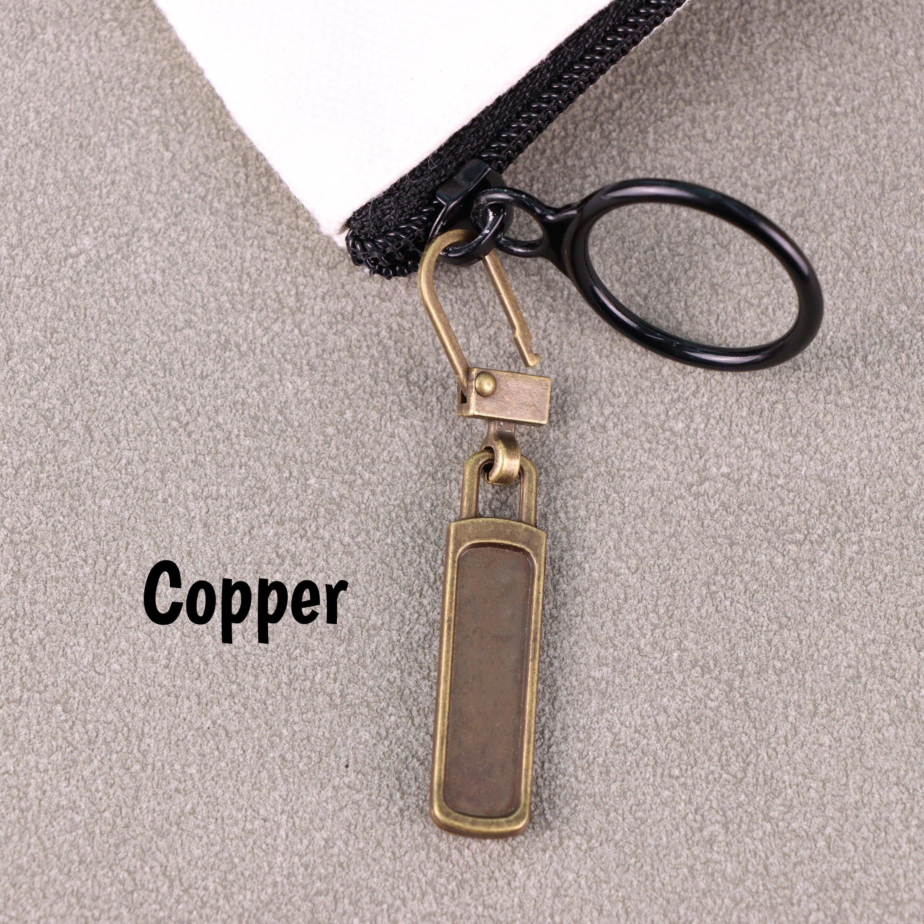 Rectangle Zipper Puller: Alloy Zip Head Replacement - DIY Hardware - Etsy