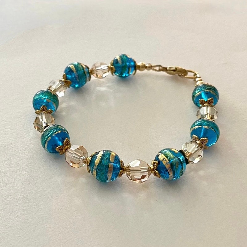 Glass Bead Bracelet - Etsy