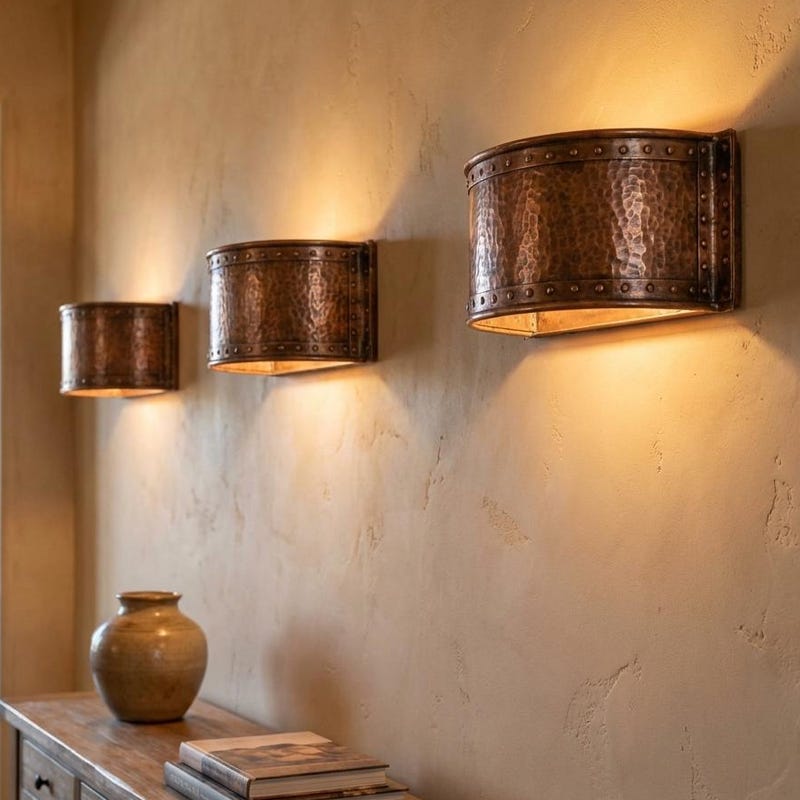 Rivets Wall Sconce - Etsy