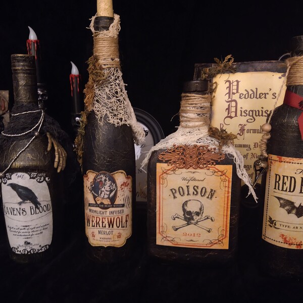 Halloween Poison Bottles - Etsy