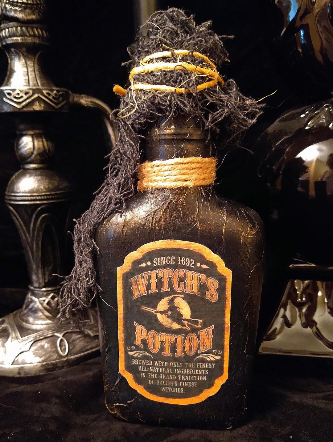 WITCHES POTION/VERITASERUM Poison Potion Mini Bottle 2-sided Creepy ...