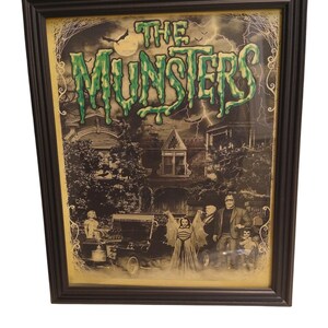 THE MUNSTERS TV Show Poster Print Halloween Decor 8x10 With Black Frame ...
