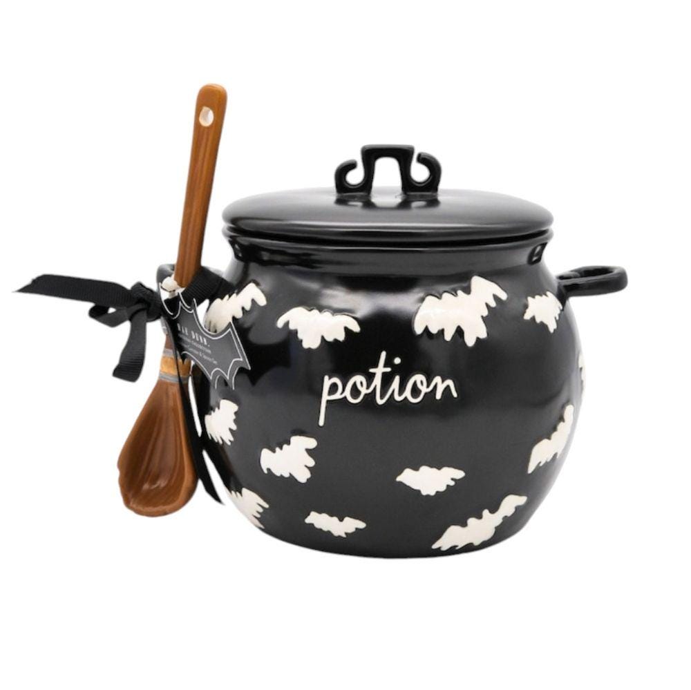 Rae Dunn Adorable BATS POTION Cauldron With Broom Spoon 2024 - Etsy