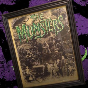 THE MUNSTERS TV Show Poster Print Halloween Decor 8x10 With Black Frame ...