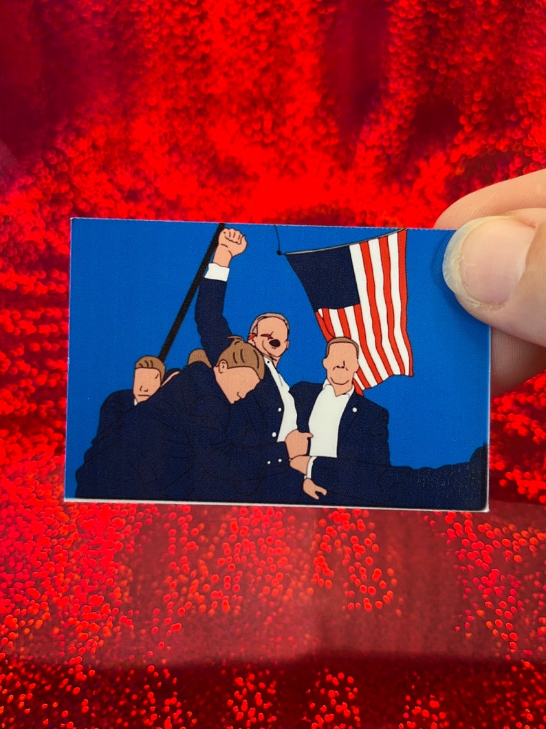 Fight Donald Fight Sticker, Trump Sticker, Trump 2024 Sticker ...