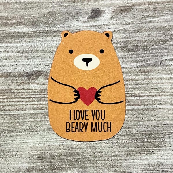 I Love You Beary Much - Etsy