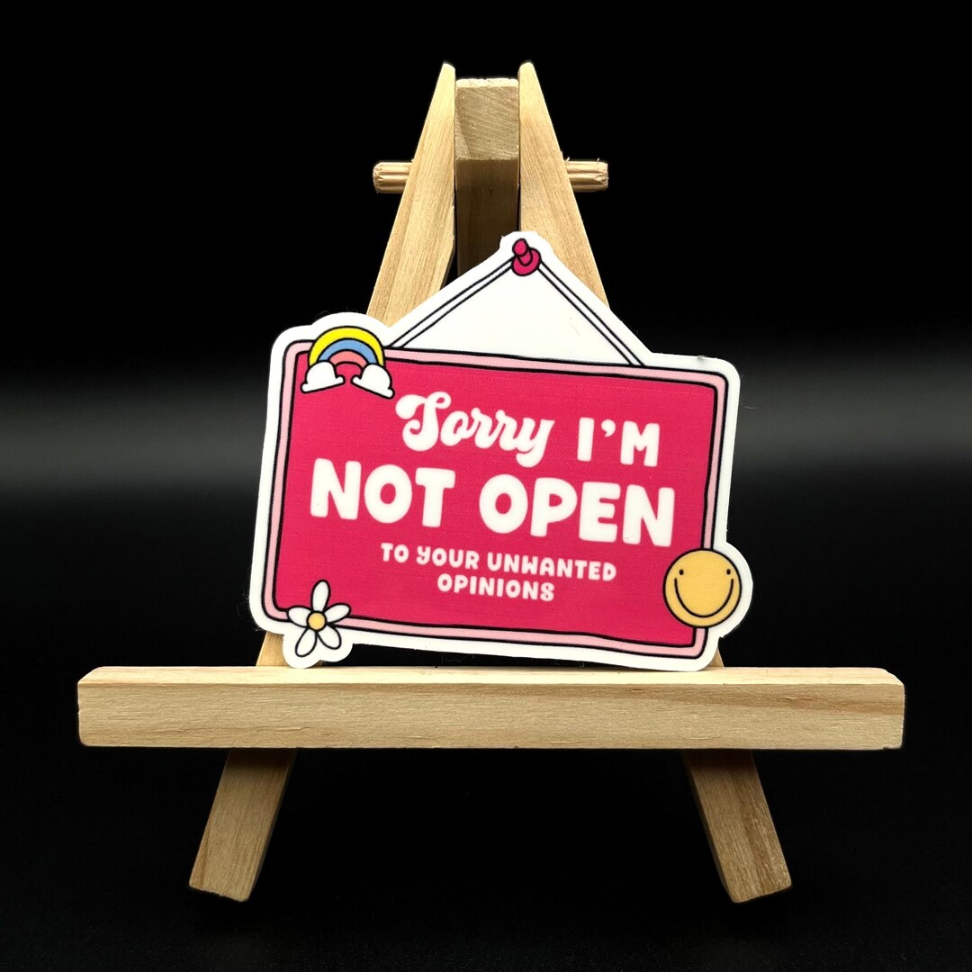 I’m Not Open Sticker - Etsy