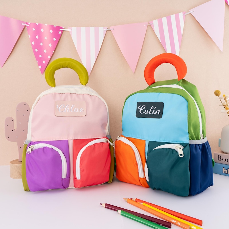 Color Block Bag Leather - Etsy