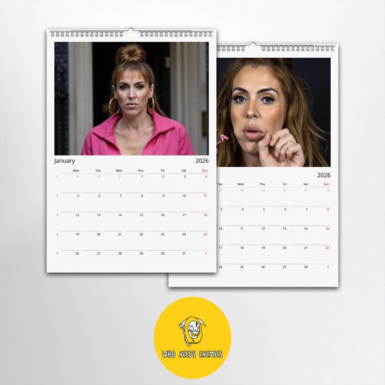 Angela Rayner Calendar 2026 | Deputy Chav Minister | Funny UK Politics ...
