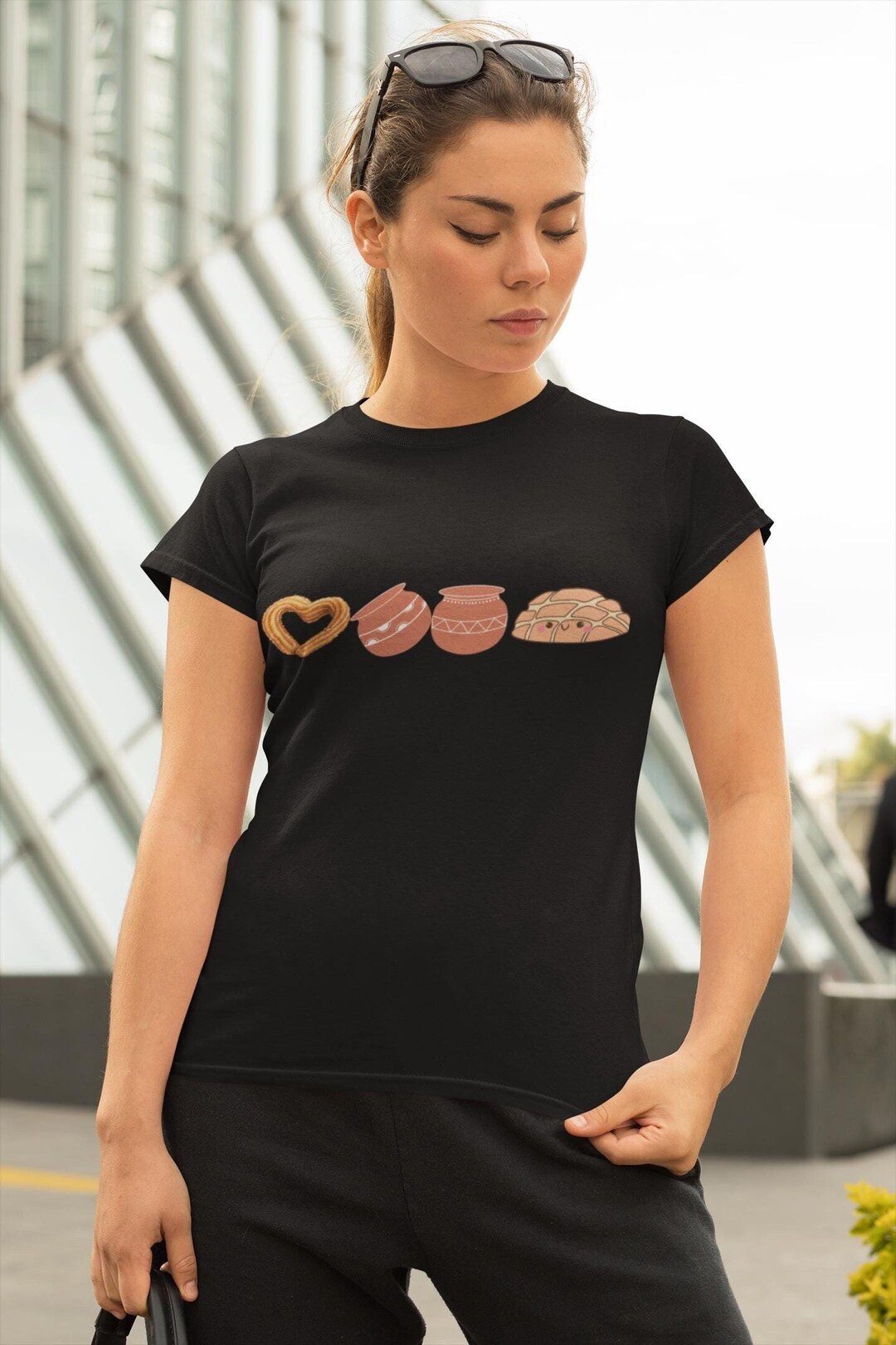 Mexican Churros Concha Y Café Comfort Colors Shirt |latina Feliz Tee ...