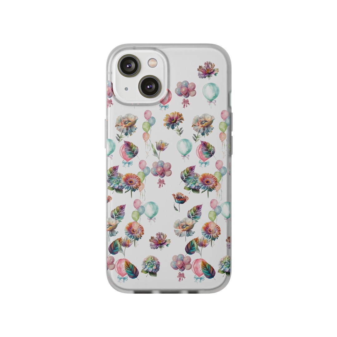 Flexi Cases, Cute Pastel Design, See Through Phone Case, Easy to Put On ...