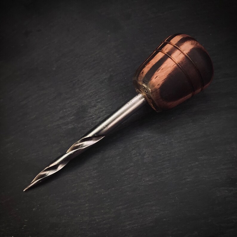Drill Bit Awl, Recycled Tools, Handmade, High Speed Steel, Gift for Men ...