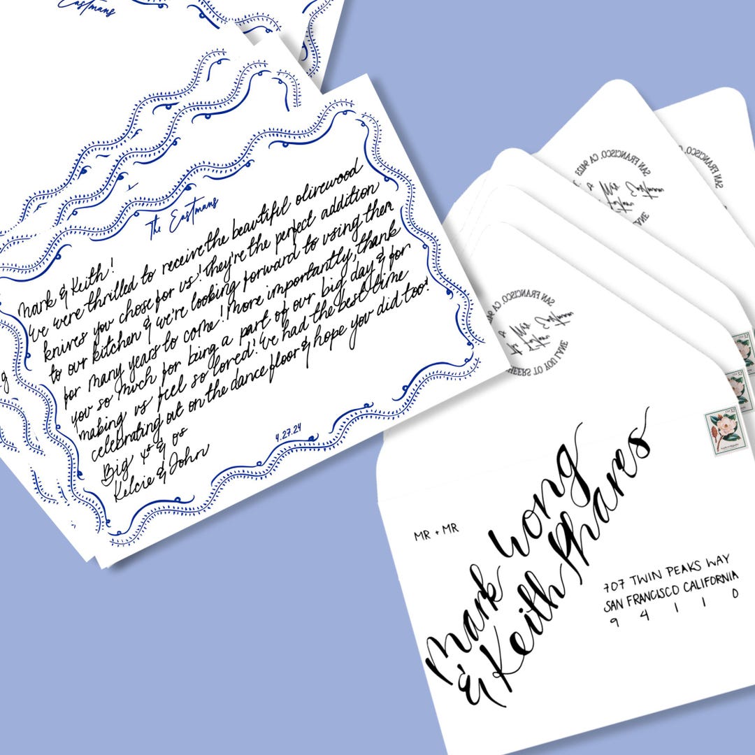 Handwritten Thank You Notes, Personalized Stationery | Custom Cards for ...