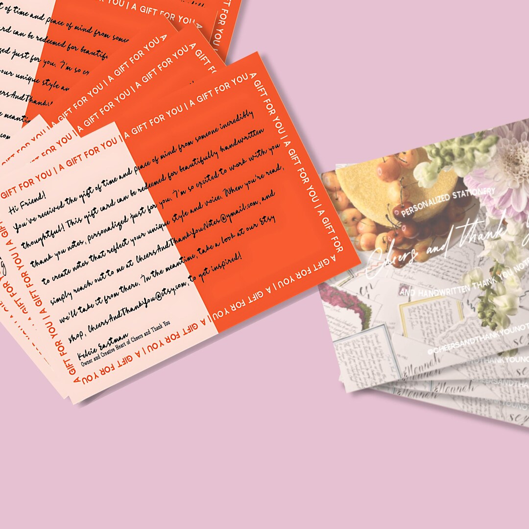 Gift Card | Handwritten Thank You Notes | Personalized Cards for ...