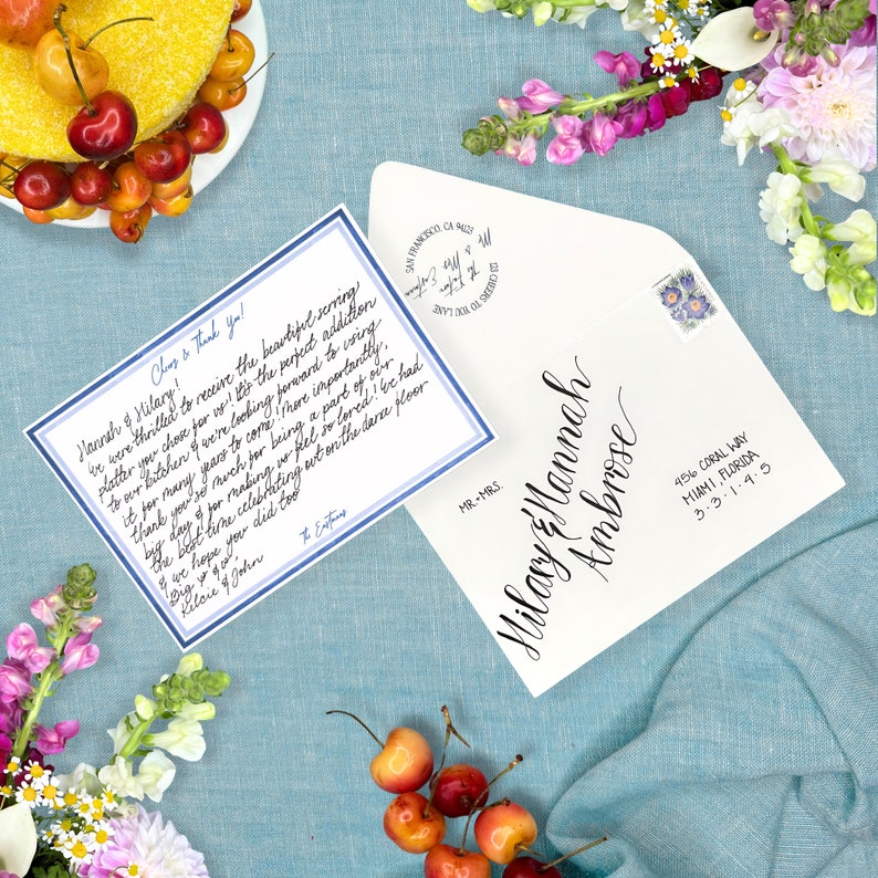 Handwritten Thank You Notes, Personalized Stationery | Custom Cards for ...