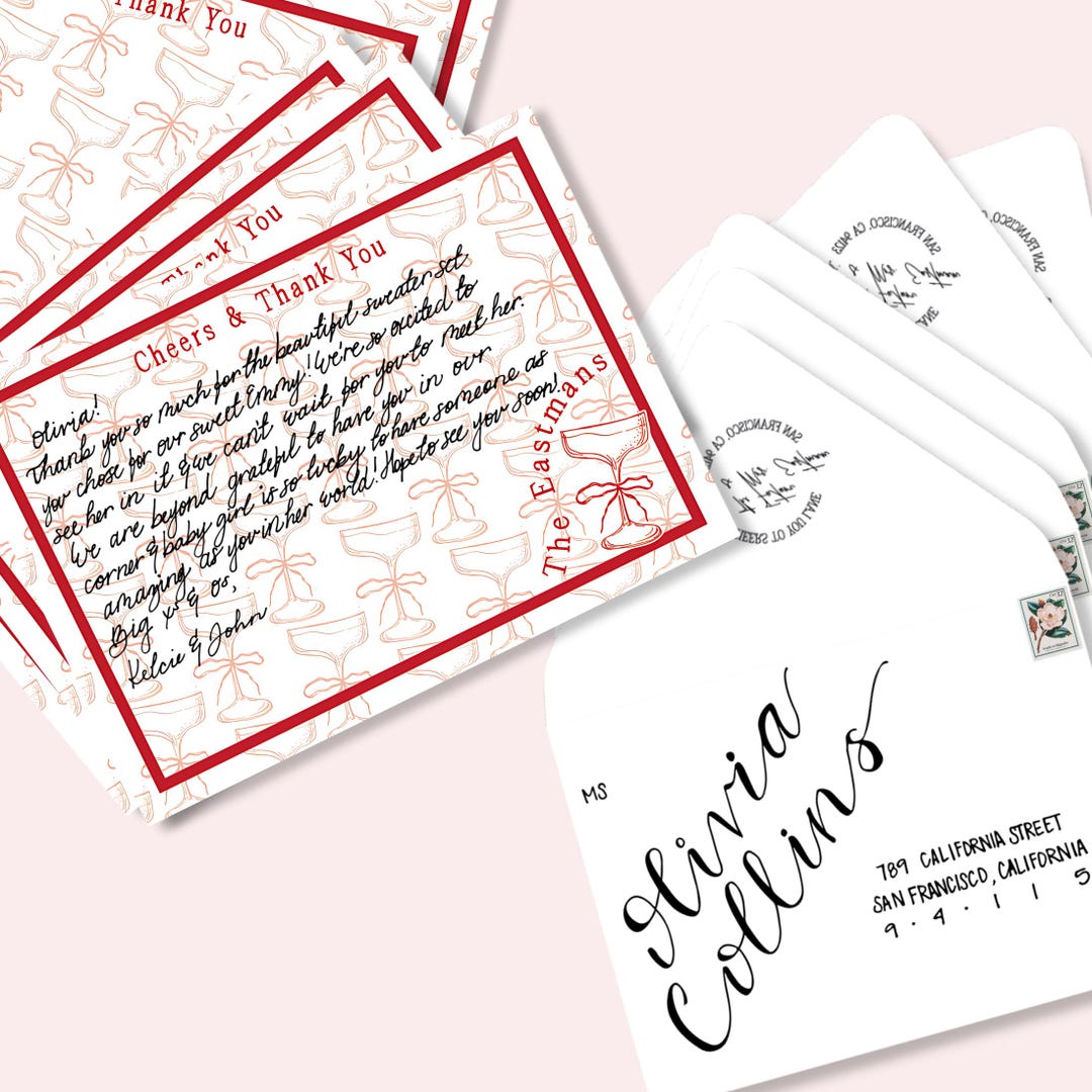 Handwritten Thank You Notes, Personalized Stationery | Custom Cards for ...