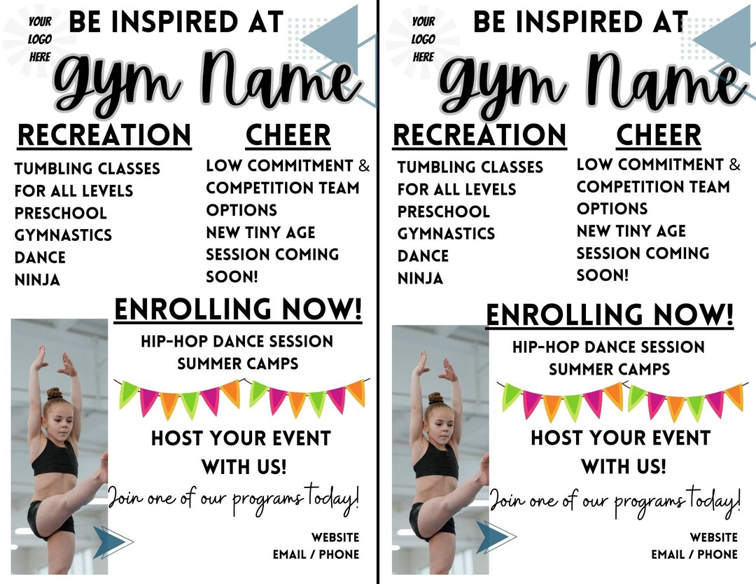 Program Information- Half Sheet Template & Content - Etsy