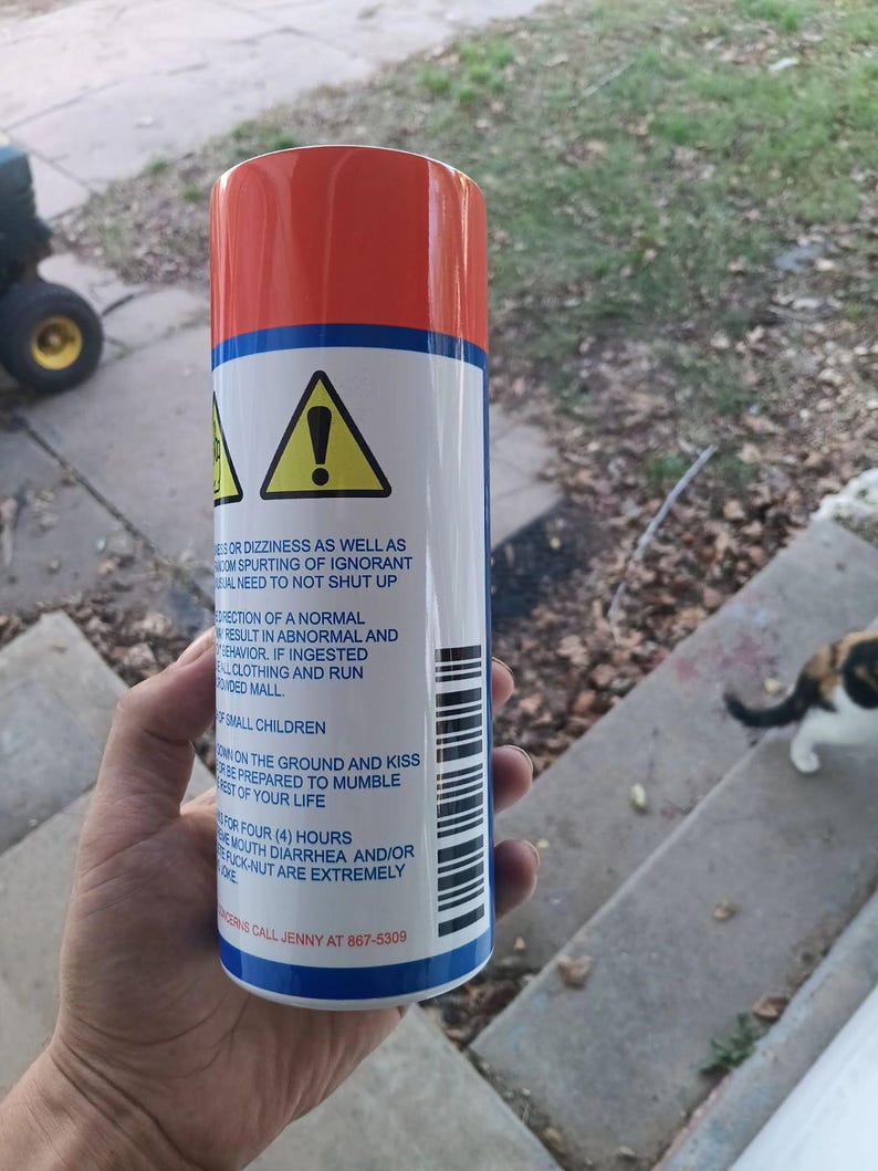 F off Spray Adult Inappropriate 20oz or 30oz Skinny Tumbler (glow in ...