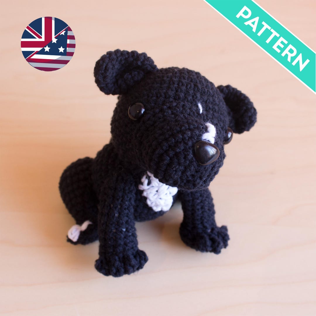 Amigurumi American Staffordshire Crochet Dog Pattern (PDF) - Etsy