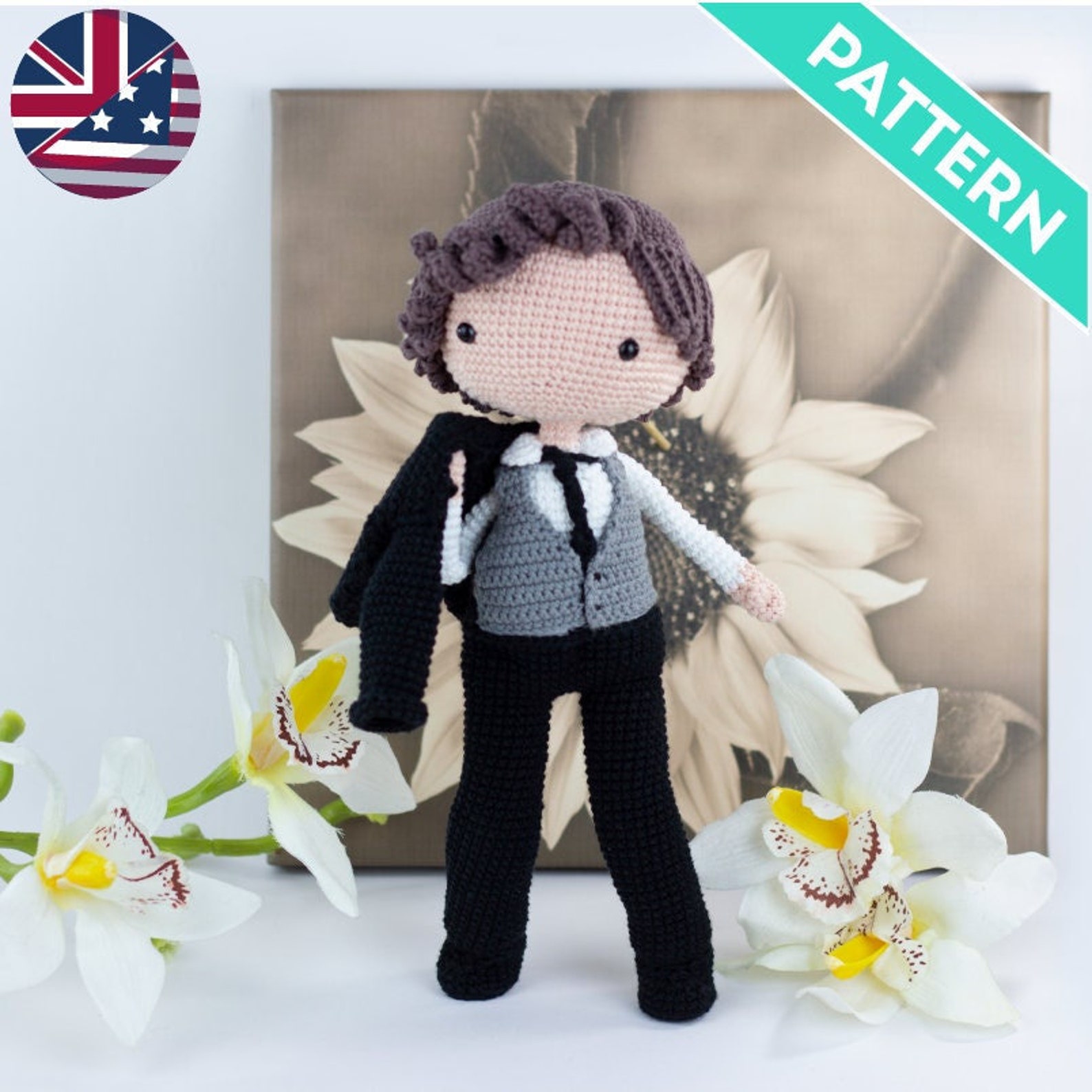 Groom Amigurumi ENGLISH PATTERN PDF Groom Doll Crochet - Etsy