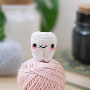 Amigurumi Molar Crochet ENGLISH PATTERN, PDF, Tooth Amigurumi Pattern ...