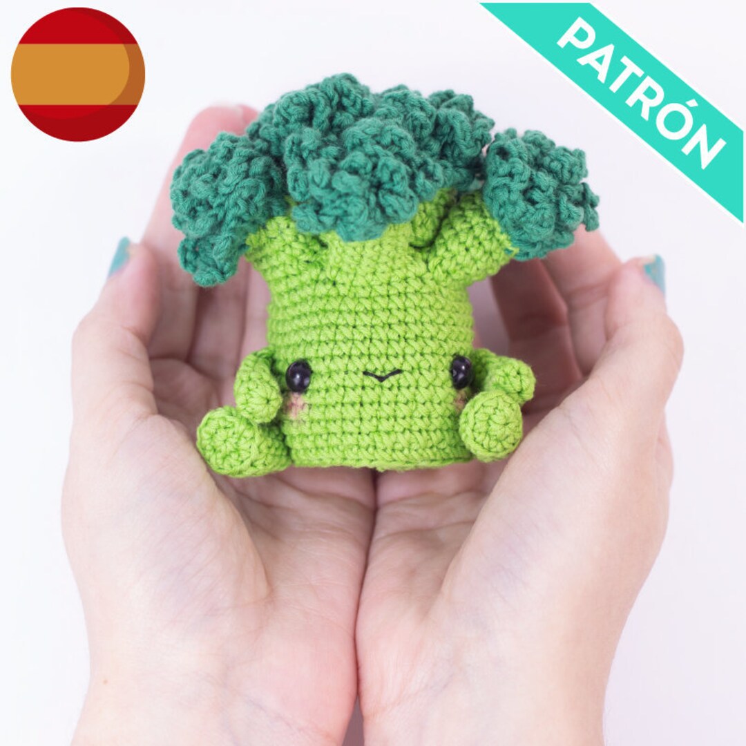 PATRÓN ESPAÑOL Bebé Brócoli Amigurumi, PDF, Patrón Brócoli a Crochet ...