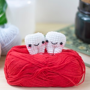 Amigurumi Molar Crochet ENGLISH PATTERN, PDF, Tooth Amigurumi Pattern ...