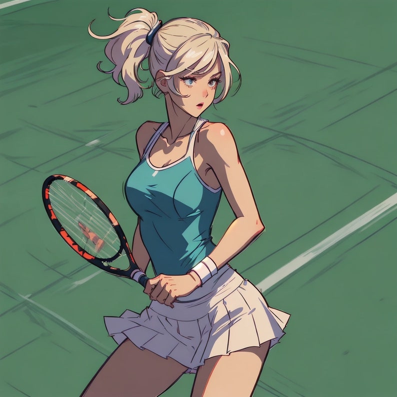 Anime Girls Tennis Inspired 124 Picture Bundle Nsfw18 Etsy Canada