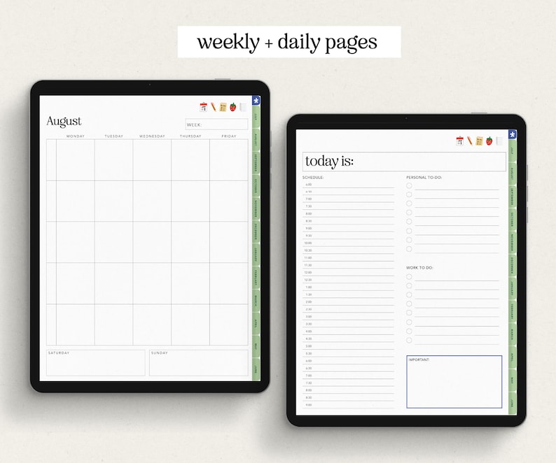 Teacher Digital Planner 2025-2026 | Goodnotes | Monthly Digital Planner ...