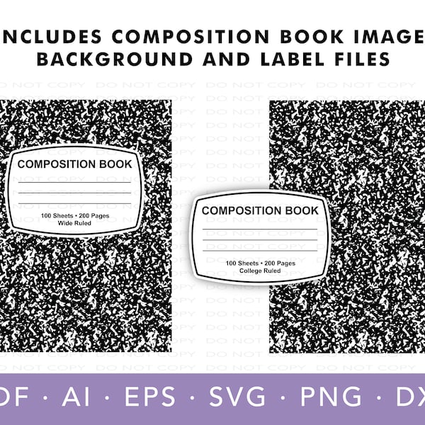 Composition Notebook Cover - Etsy