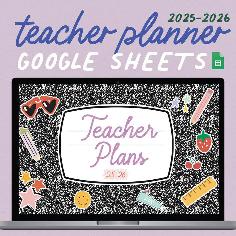 Teacher Planner - Etsy