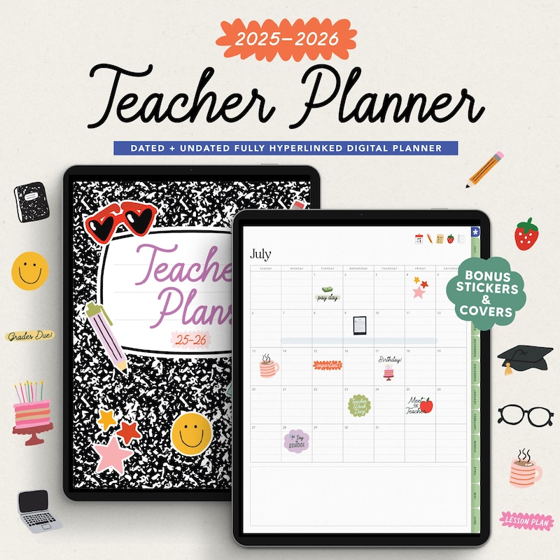 Teacher Planner - Etsy