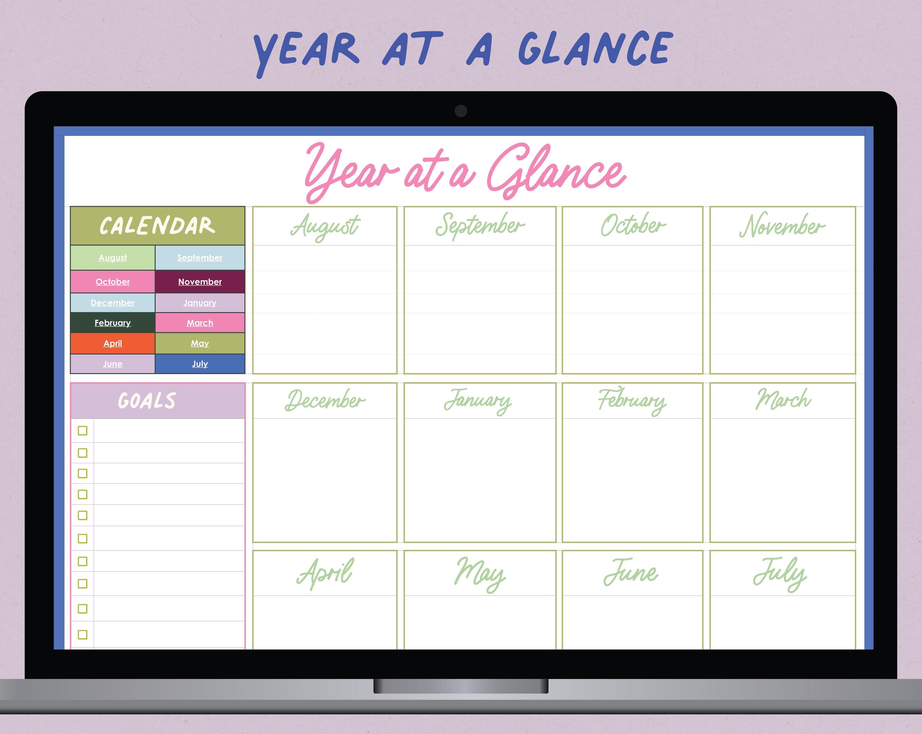 Teacher Digital Planner 2025-2026 | Google Sheets | Monthly Digital ...