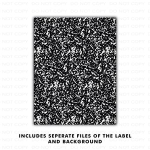 Composition Book SVG | Composition Book Cover | Notebook Template - Etsy