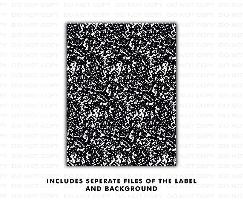 Composition Book SVG | Composition Book Cover | Notebook Template - Etsy