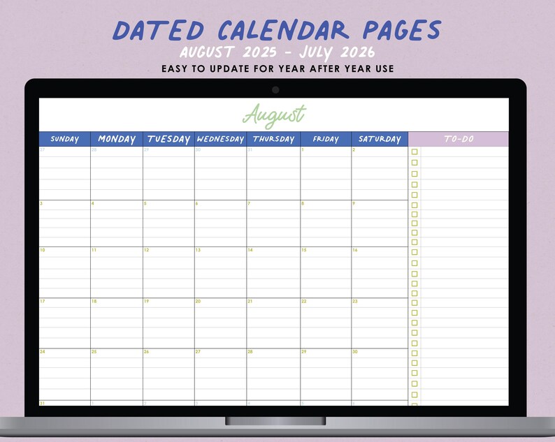 Teacher Digital Planner 2025-2026 | Google Sheets | Monthly Digital ...