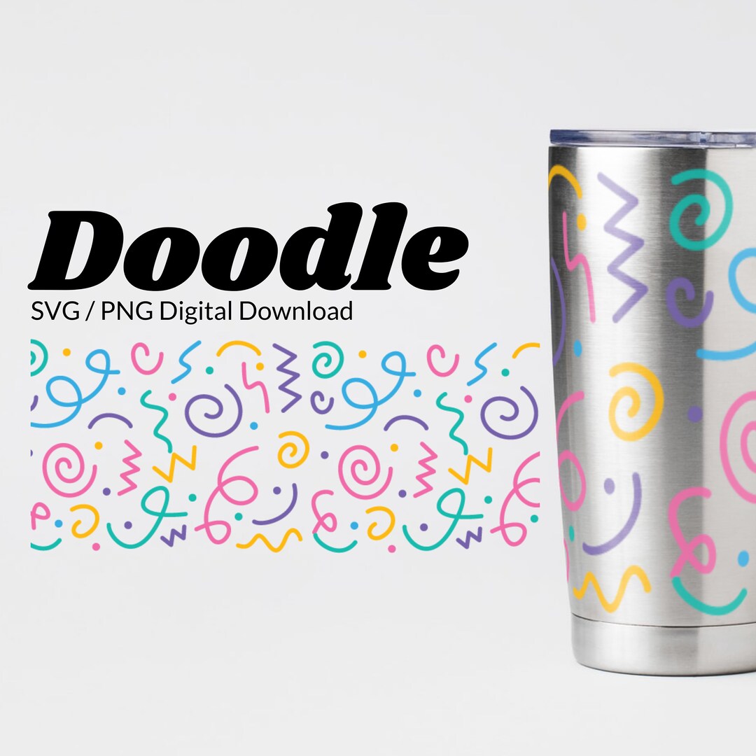 Doodle Cut File Svg Png Files Digital Download - Etsy